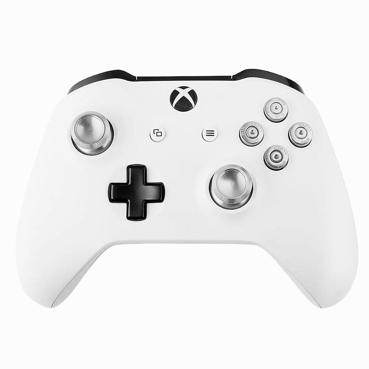Metal Thumbsticks Joysticks for Xbox One, Aluminum Alloy ABXY Bullet Buttons Analog Grip Replacement Parts for Xbox One, for Xbox One S/X/Series X Controllers with Installation Tools(Silver)