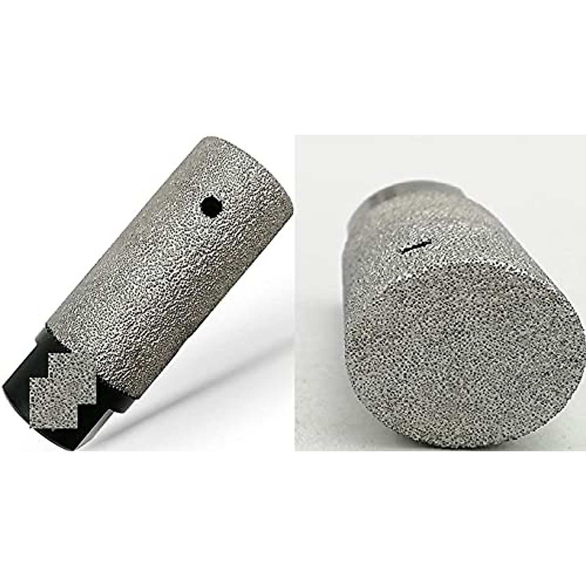 3/8" and 3/4" and 1" Diamond Finger Milling bit for Tile Porcelain Hard Ceramic Granite Marble 10mm 20mm 25mm Diameter Vacuum Brazed Sink Hole Zero Tolerance Grinding Drum