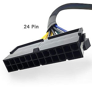 24-Pin to 8-Pin 18AWG ATX PSU Power Supply Adapter Cable for Motherboards