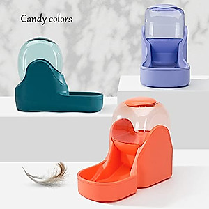 Pet Bowl 3.8L Pet Dog Cat Feeder Drinker Bowl for Dogs Drinking Water Bottle Kitten Bowls Slow Food Feeding Container Pet Supplies Pet Bowl Set (Size : Blue Water)