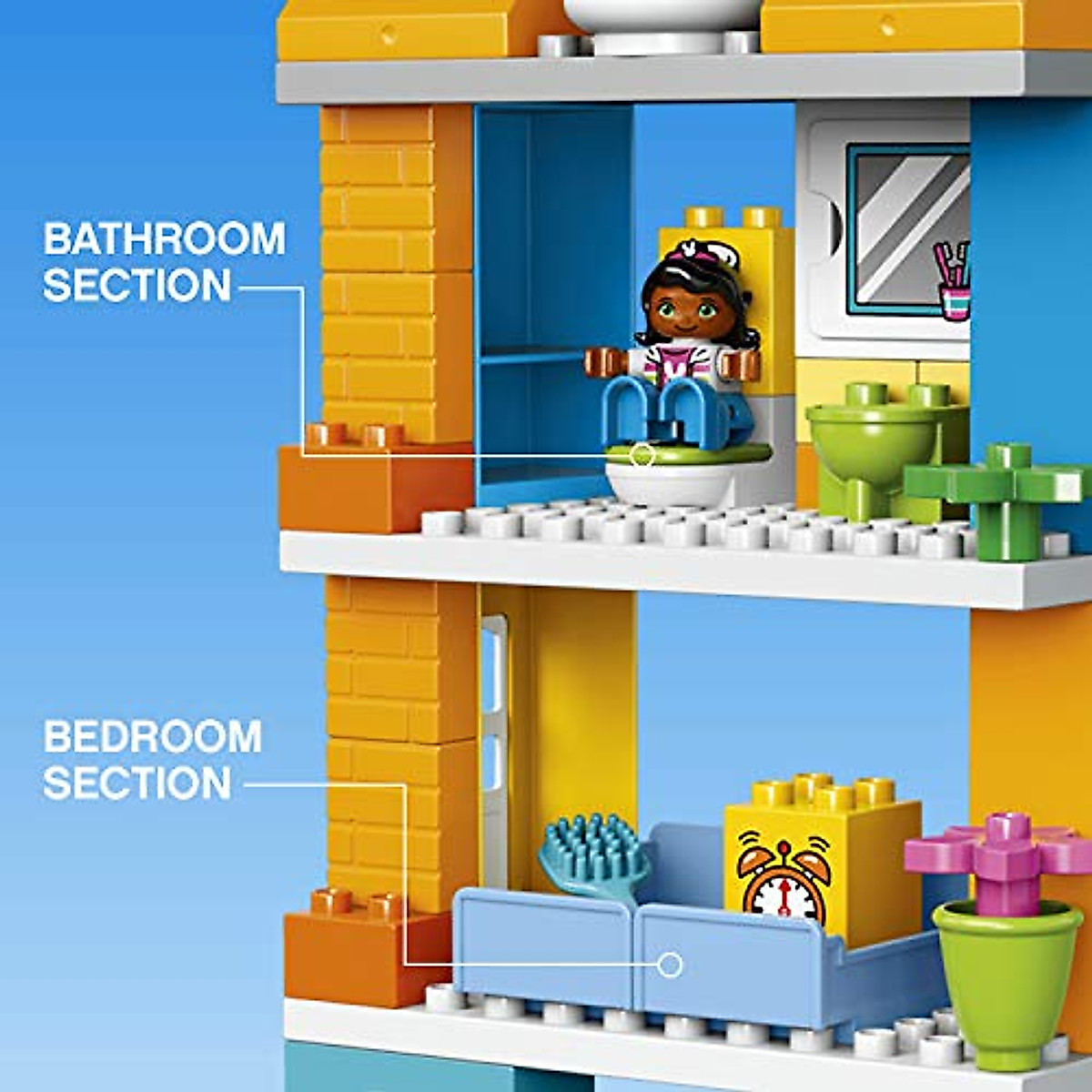LEGO DUPLO My Town Family House 10835 Building Block Toys for Toddlers (69 Pieces)