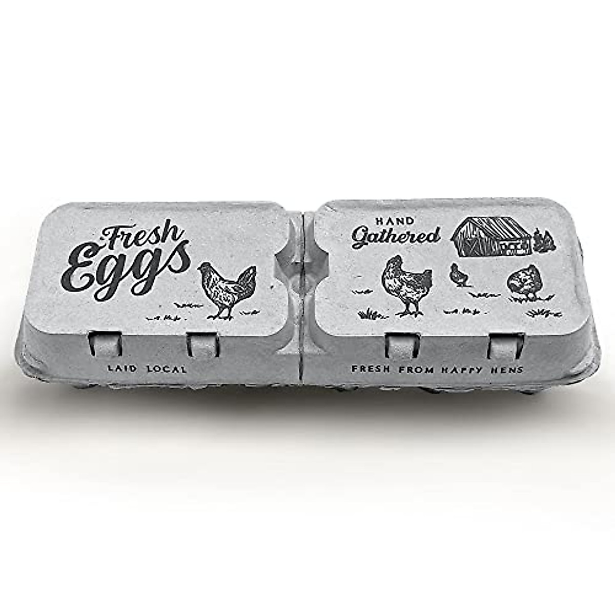 Half Dozen Empty Egg Cartons- 15 Full Dozen Can Split to 30 Half Dozen Size Cartons- Securely Holds 6 or 12 Extra Large Eggs