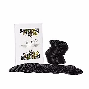 ROSOLI 50 Pack Flower Pot Hole Mesh Pad, 4.5CM/1.8 icnhes Round Ultra Rigid Bonsai Pot Mesh Drainage Screens