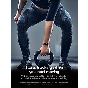 Samsung Galaxy Fit 2 Bluetooth Waterproof Fitness Tracking Smart Band – Red (Renewed)