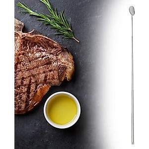 Spoon, telescopic spoon, telescopic spoon, stainless steel telescopic barbecue tableware supplies