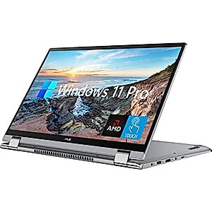 ASUS Touchscreen 15.6'' ZenBook Laptop with Windows 11 Pro, Full HD IPS Display, AMD Ryzen 7 5700U Processor, NVIDIA GeForce MX450, Backlit Keyboard, Gray (8GB RAM | 1TB PCIe SSD)