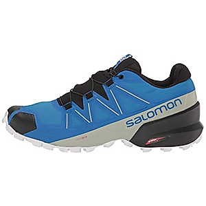 Salomon Speedcross 5 Trail Running Shoes for Men, Skydiver/Black/White, 11