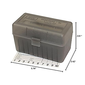 MTM 50 Round Flip-Top Rifle Ammo Box 270 Win 280 Rem 30-06, Large