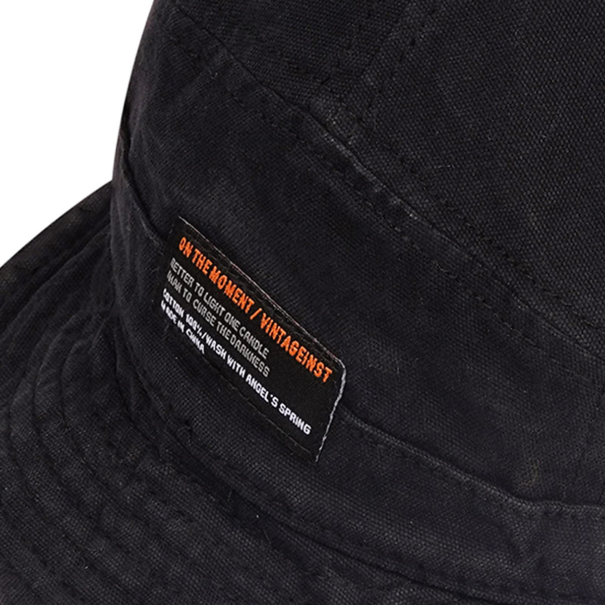 Croogo Soft Trucker Hat Flip Up Short Brim Flat Cap Snapback 5 Panel Baseball Caps Hip Hop Golf Dad Hat Cadet Cap,Black-DY09