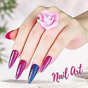 LEOBRO 18 Pack Glitter, Resin Glitter Shake Jar, Fine Glitter, Multi Assorted Set Extra Fine Glitter for Resin Nail Art Crafts Tumbler Scrapbook Jewelry Making, 15g/ Bottle, Total 270g