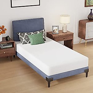 Base Foam Mattress 8 inch Mattress, CertiPUR-US Certified,Breathable Bed Mattress for Cooler Sleep Supportive & Pressure Relief,Removable Soft Cover,White Twin