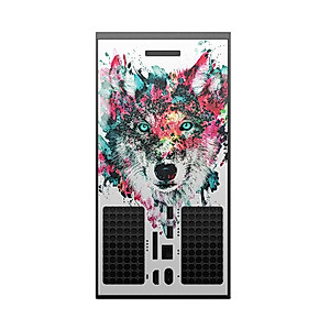 Head Case Designs Officially Licensed Riza Peker Wolf Art Mix Vinyl Sticker Gaming Skin Decal Cover Compatible With Xbox Series X Console