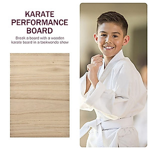 20pcs Taekwondo Breaking Board Rebreakable Kick Boards Performing Wooden Taekwondo Punching Boards Training Accessory for Adult (10pcs 0.3cm, 10pcs 0.6cm)