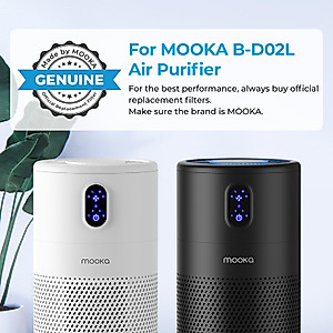 MOOKA Official Replacement HEPA Filter for B-D02L Air Purifier (1-PACK)