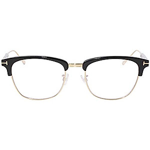 Eyeglasses Tom Ford FT 5590 -F-B 001 Shiny Black, Rose Gold/Blue Block Lenses