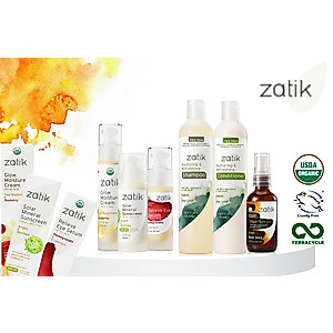 Zatik Naturals - Calming Shampoo with Jasmine & Wild Cherry - Normal to Dry Hair, Sensitive Scalp, Bio-degradable, pH Balanced, Vegan, FREE FROM Sulfates, Parabens, fragrances, and phthalate, 10.8 oz