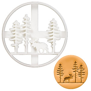 Forest Moose cookie cutter, 1 piece - Bakerlogy