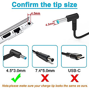 90W 65W Blue Tip HP AC Adapter Laptop Charger for hp 90w ac Adapter，hp Envy Charger Cord, hp Envy touchsmart 17 Charger, hp Travel Adapter 90w,hp 90w Smart ac Adapter,90w hp Spectre Power Cord