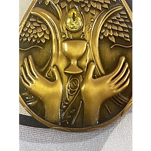 Elden Ring Inspired Blessed Dew Talisman Keychain with Key Ring,Perfect Decoration for Everyday Carrying Stuff.