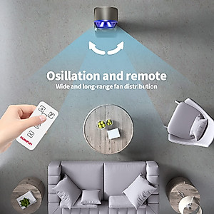 NUMIFUN Bladeless Tower Fan 36 Inches Portable Electric Standing Floor Fan Air Circulator with Oscillating and Remote Control for Indoor Home Large Room Bedroom Office Use