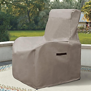 ATR ART TO REAL Outdoor Protective Covers Patio Chair Covers Weatherproof Wicker/Rattan Chair Covers (Khaki)