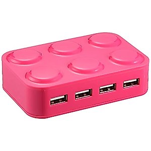 UNIEA The Brick You USB 2.0 HUB Pink Brick-hub-Pink