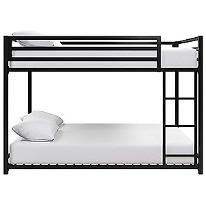 DHP Mabel Full Over Full Metal Bunk Bed in Black