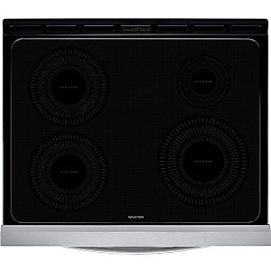 Frigidaire FGIH3047VF 30" Gallery Series Induction Range with Air Fry 4 Elements 5.4 cu. ft. Oven Capacity Self Clean with Steam Clean Option Star K ADA Compliant in Stainless Steel