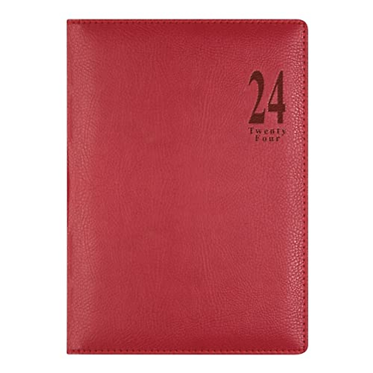 Letts of London Milano Weekly Planner, 12 Months, January to December, 2024, Appointments, A5 Size, 8.25" x 5.875", Red (CTO3XURD-24)