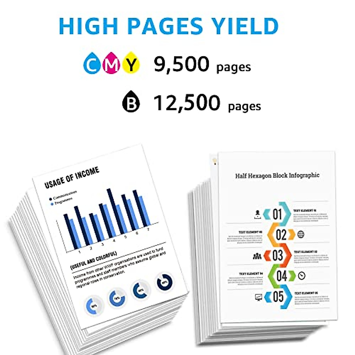 ColorKing Compatible Toner Cartridge Replacement for HP 508X CF360X CF361X CF362X CF363X 508A for HP Color Enterprise M553 M553DN M577 M553X M553N M552DN Printer (Black, Cyan, Yellow, Magenta, 4-Pack)