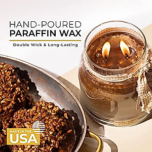 A Cheerful Giver - Praline Caramel Sticky Buns - 34oz Papa Scented Candle Jar - Keepers of the Light - 155 Hours of Burn Time, Candles Gifts for Women