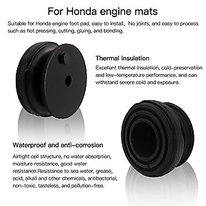 Lower Rubber Foot Pads for Honda Generators EU2000, EB2000, Replace# 68325-Z07-003, 68325-Z39-C90, 68325-Z44-A30