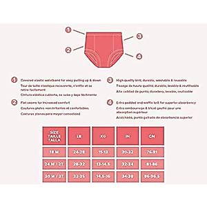 Trimfit Baby and Toddler Cotton Training Pants (Pack of 4 Kid Underwear)