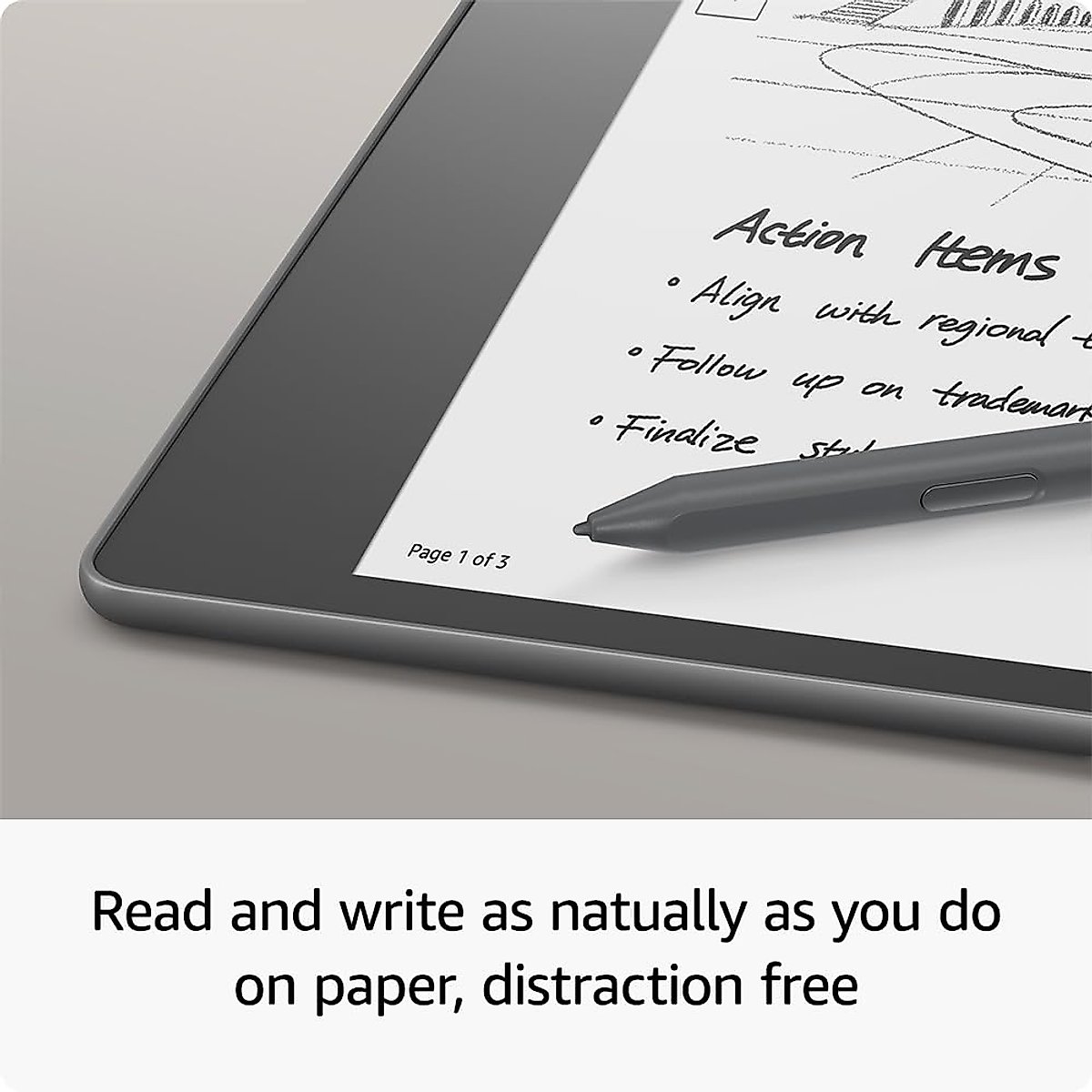 Certified Refurbished Amazon Kindle Scribe (32 GB) the first Kindle and digital notebook, all in one, with a 10.2” 300 ppi Paperwhite display, includes Premium Pen