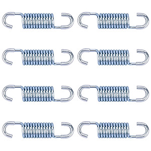 JIALIA GUPO 2-1/4inch(8Pcs) Protective Coated Replacement Furniture Tension Springs for Recliner Sofa Bed, Metallic (TH-2-1/4(2.3))