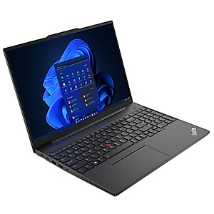 Lenovo ThinkPad E16 Gen 1 16" WUXGA Touchscreen (Intel 13th Gen i7-1355U, 16GB RAM, 512GB PCIe SSD, IPS) Business Laptop, Backlit Keyboard, Fingerprint, Wi-Fi 6, 1080P Webcam, Win 11 Pro - Black