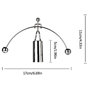 Sunnytech Mini Steel Balance Toy Weightlifter Kinetic Art Balance Toy Balancing Decompressive Science Psychology Home Offic Decor Desk Decor Toy WJ064