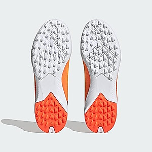 adidas X SPEEDPORTAL.3 Turf Football Shoe, Solar Gold/Black/Team Solar Orange, 5 US Unisex Big Kid