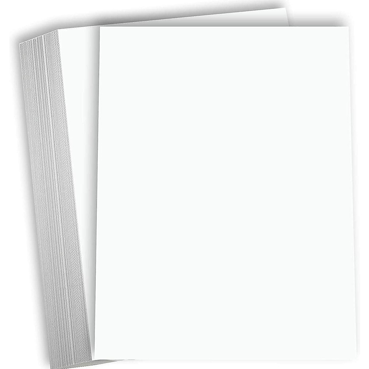 Hamilco White Cardstock Thick Paper 8 1/2 x 11" Heavy Weight 120 lb Cover Card Stock - 50 Pack
