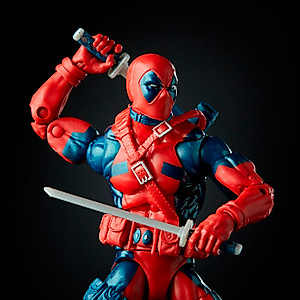 Marvel Legends Series Deadpool, Marvel Comics Uncanny X-Men X-Force Retro Collectible 6 Inch Action Figure for Adults Ages 14 and Up