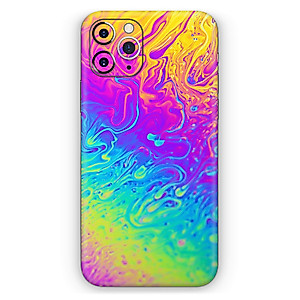 Design Skinz Neon Color Fushion V2 Protective Vinyl Decal Wrap Skin Cover Compatible with The Apple iPhone 11 Pro Max (Screen Trim & Back Glass Skin)
