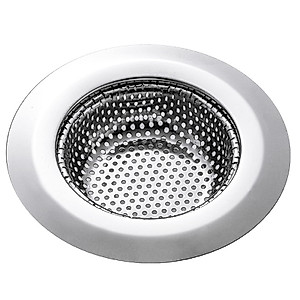 NEREIDS NET Stainless Steel Kitchen Sink Strainer, Bathtub Hair Catcher Anti-Blocking Universal Stainless Steel Toilet Shower Basin Drain Filter for Kitchen Silver