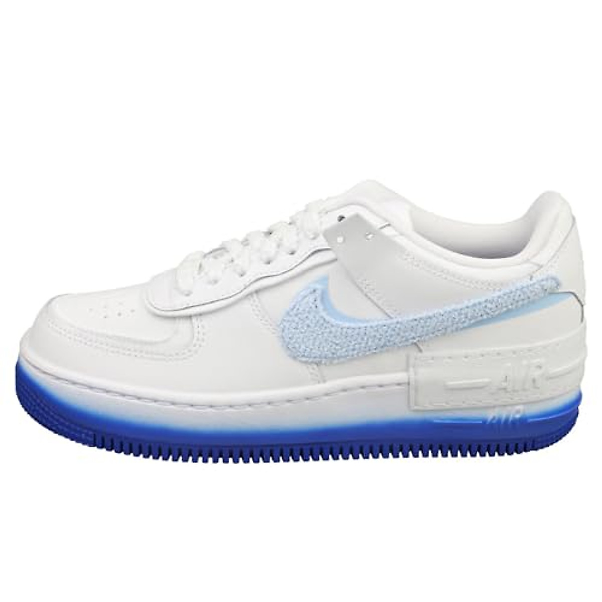 Nike Women's Air Force 1 Shadow White/Royal Tint-Racer Blue (FJ4567 100) - 8