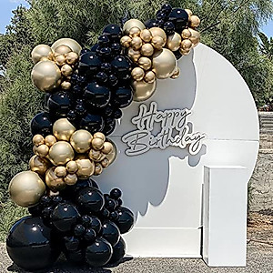 5 Inch Black Balloons 100 Pack, JOGAMS Latex Party Balloons for Birthday Party, Small Balloons for Baby Shower Wedding Anniversary Halloween Party Decorations