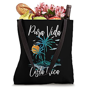 Family Vacation Retro Sunset Costa Rica Pura Vida Beach Tote Bag