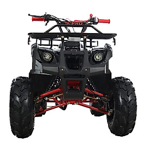 X-PRO 125cc ATV with Automatic Transmission w/Reverse, Big 19"/18" Tires! (Black, Factory Package)