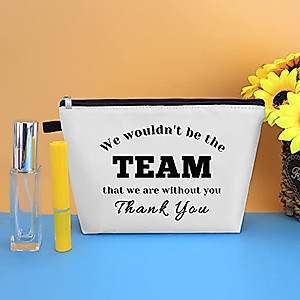 Boss Gift Coach Thank You Gift Makeup Bag for Women Leader Boss Appreciation Gift Cosmetic Bag Leader Coworker Leaving Going Away Gift Basketball Soccer Team Coach Leader Christmas Thanksgiving Gift