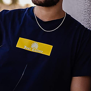 Hadoken 925 Sterling Silver Clasp Box Chain, 2mm Silver Chain for Men Women Silver Necklace Chain 16-30 Inches (20)