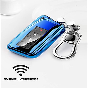 K LAKEY Key Fob Cover Without Lexus Logo,Suitable for Lexus 2013-Up RX is ES GS LS NX RS GX LX RC LC Key Fob,Smart Car Key Soft TPU Case Keyless Shell