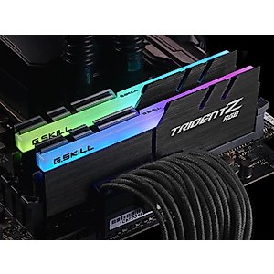 G.SKILL TridentZ RGB Series 32GB (2 x 16GB) 288-Pin DDR4 SDRAM DDR4 3200 (PC4 25600) Desktop Memory Model F4-3200C16D-32GTZRX